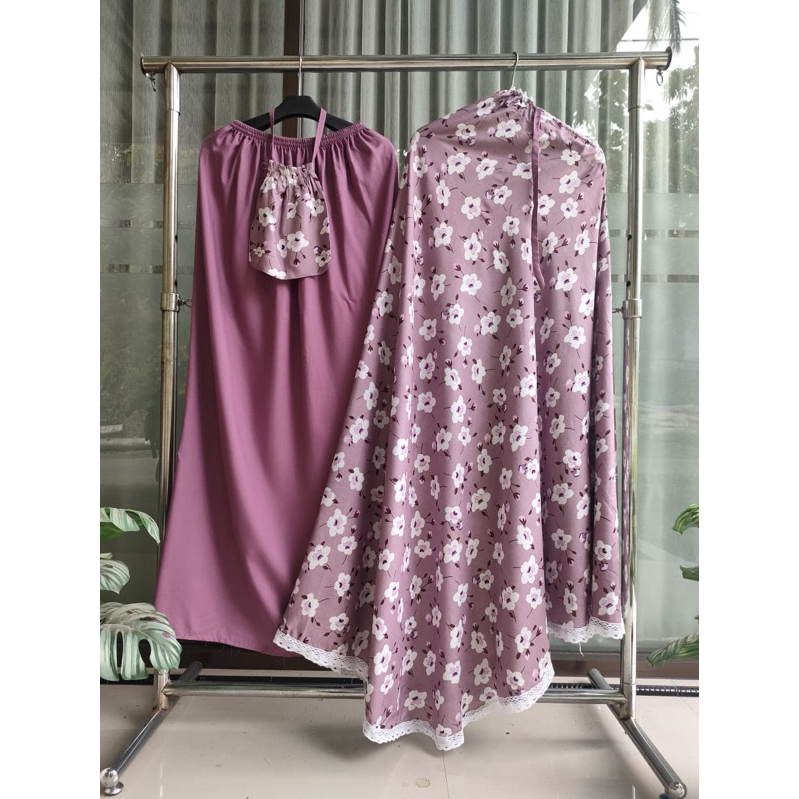 Jual 𝒴𝓃 | Mukena Rayon Dewasa Jumbo Motif Gea Free Tas | Dailywear ...