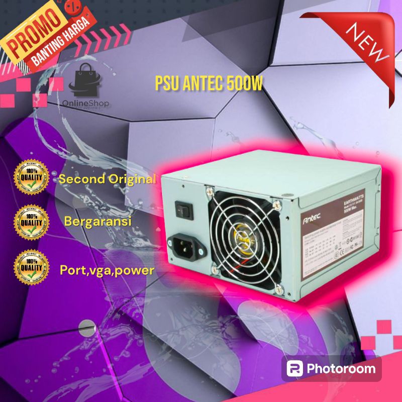 Jual Power Supply Gaming Antec 500W Earthwattss EA-500D | Shopee Indonesia