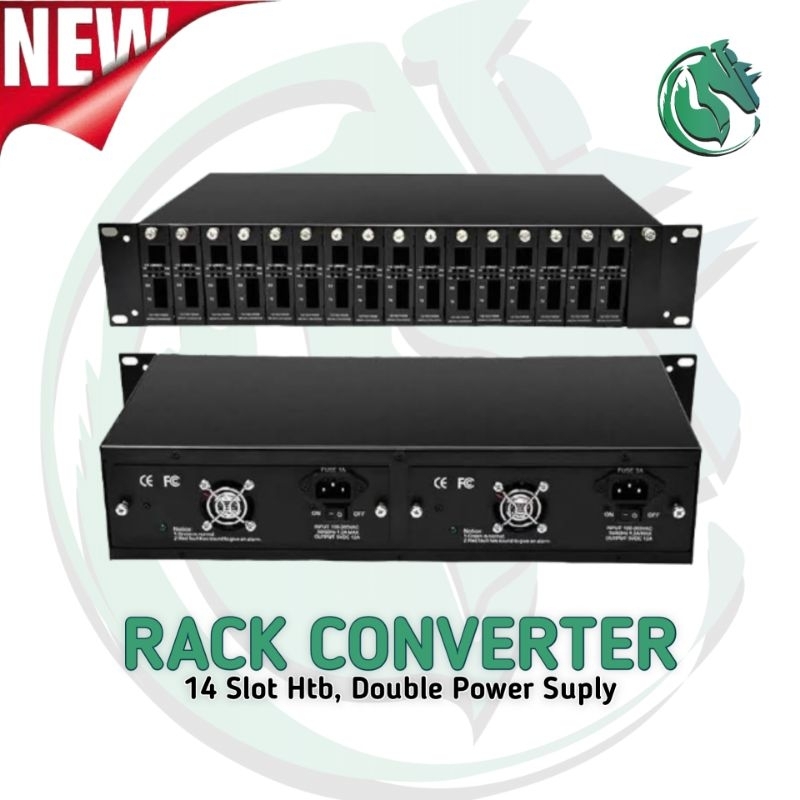 Jual Rack Mount Rak Media Converter Fiber Optik Sudah Ada Power Supply ...