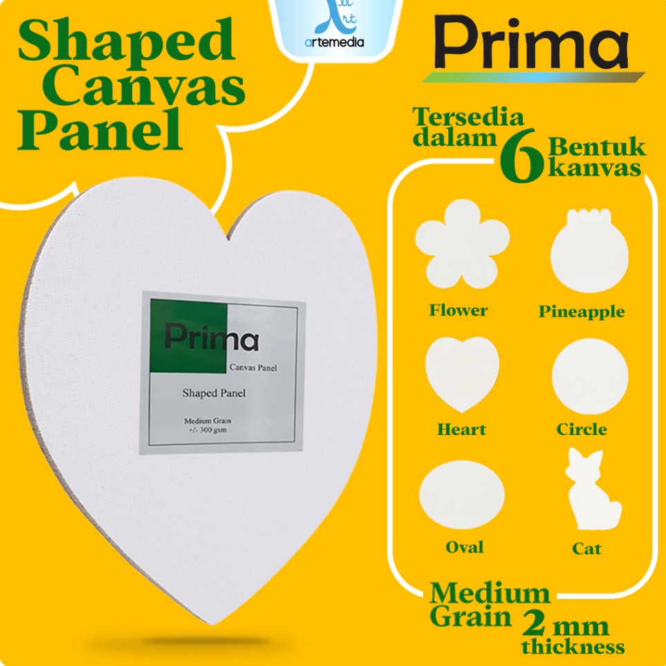 Jual Kualitas Terupdate Kanvas Lukis Prima Shaped Canvas Panel Board ...