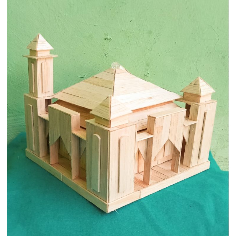 Jual miniatur masjid dari stik es krim | Shopee Indonesia