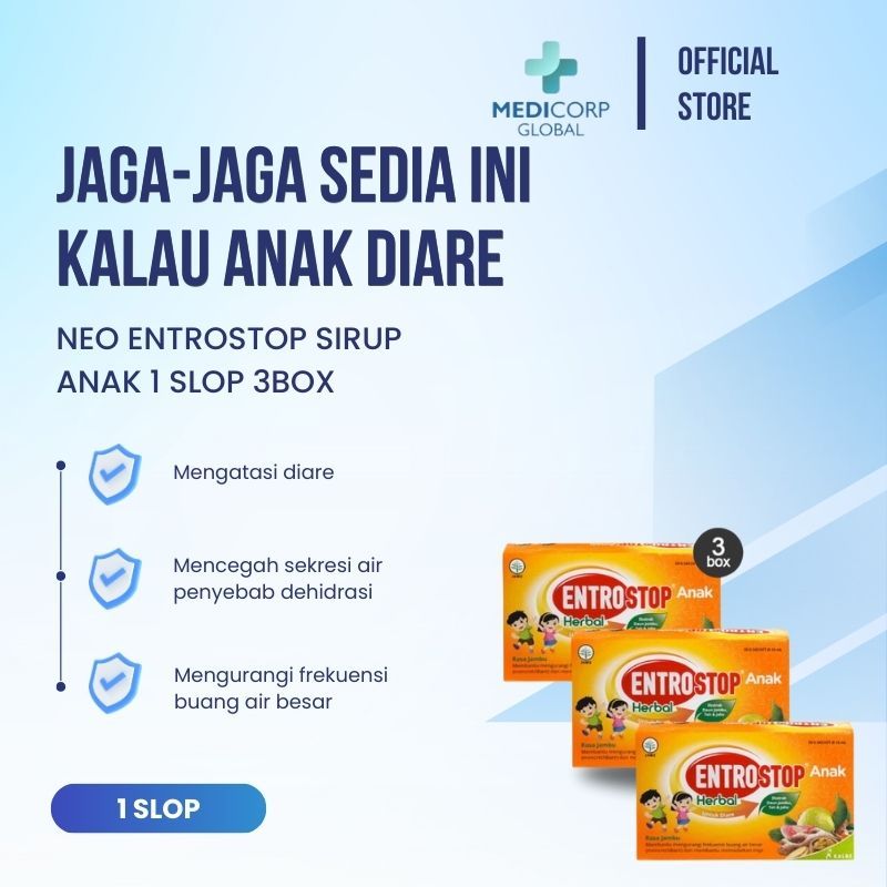 Jual [MEDICORP] Neo Entrostop sirup obat diare / melilit / kembung anak ...