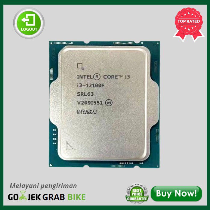 Jual Intel Core i3 12100F 4 Core 8 Threads Alder Lake - LGA1700 ...