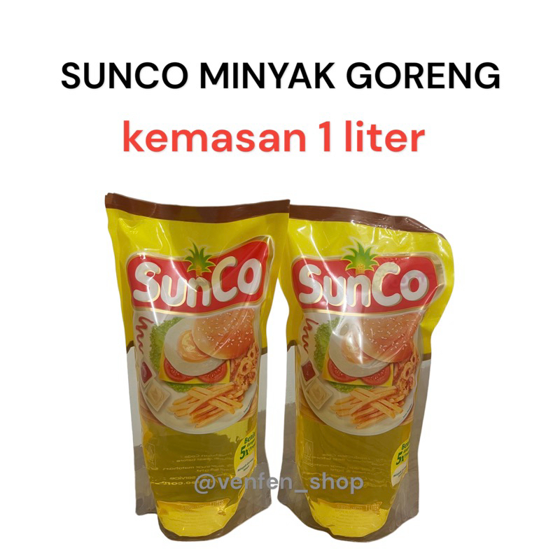 Jual PROMO!! MINYAK GORENG SUNCO 2LITER ( KEMASAN 1Liter ) | Shopee ...