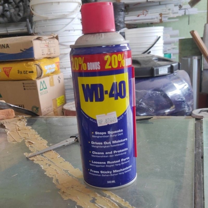 Jual WD-40 Penetrating Oil 333 ML ( Pelumas Anti Karat ) | Shopee Indonesia