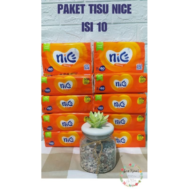 Jual TISU NICE 2 PLY 180 SHEET PAKET ISI 10, TISSUE NICE 2 PLY 180 ...