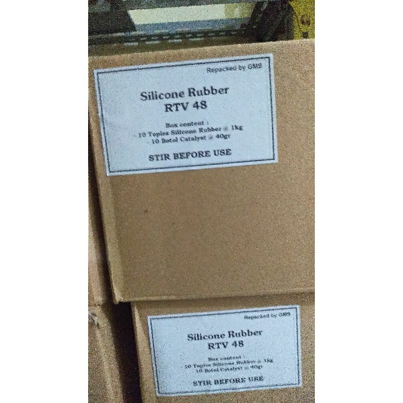 Jual SILICONE RUBBER RTV 48 + katalis (1kg) | Shopee Indonesia