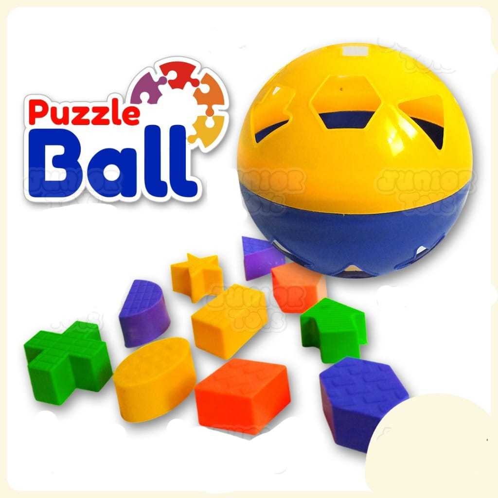Jual Mainan Puzzle berbentuk bola yang berisi bentuk-bentuk seperti ...