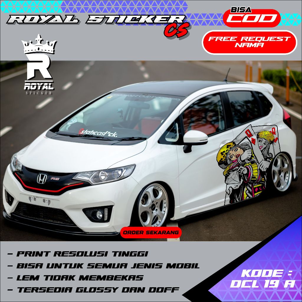 Jual DECAL MOBIL BRIO JAZZ AGYA AYLA CALYA DESAIN DADU TERBARU UNTUK ...