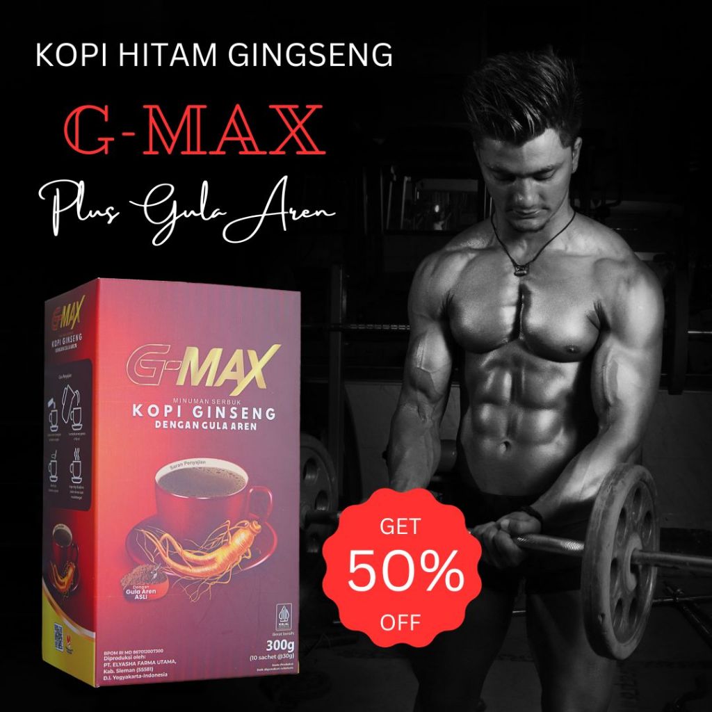 Jual KOPI STAMINA PRIA KUAT TAHAN LAMA ORIGINAL ASLI BPOM GMAX 1 BOX ISI 10 SACHET | Shopee ...