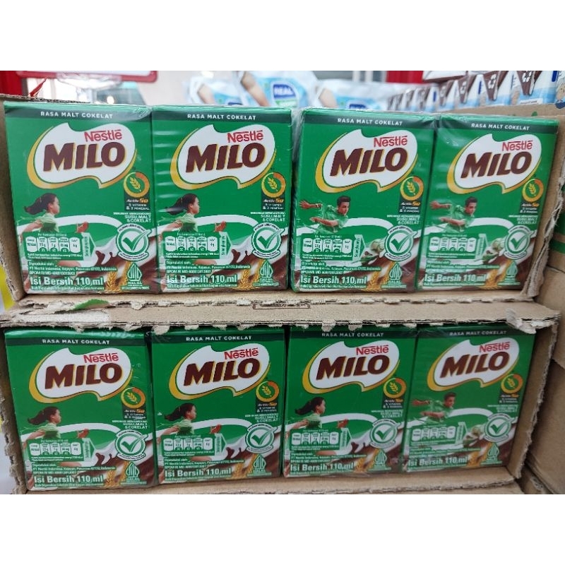 Jual NESTLE SUSU MILO ACTIVE GO SUSU COKELAT UHT MINI PACK 110ML ...