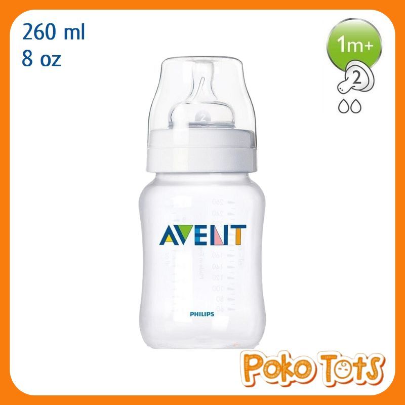Jual Philips Avent Classic Feeding Bottle 260ml Botol Susu WHS | Shopee ...