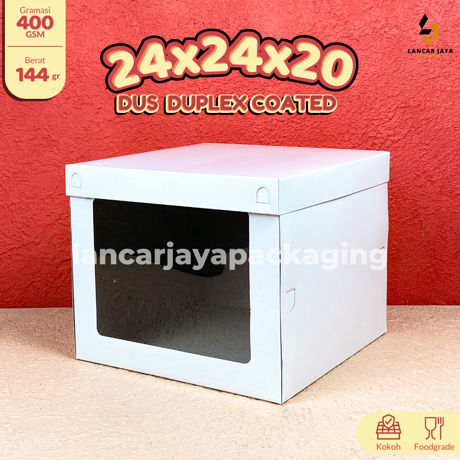 Jual Dos Tart Tinggi Kotak Kado Hampers Box Kemasan Cake Kue Roti ...