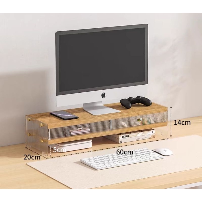 Jual Rak Meja Stand Akrilik Monitor komputer Rak meja Desktop Rak Meja ...