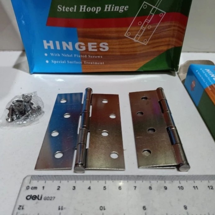 Jual engsel plat tipis besi engsel jendela steel hoop hinges 3 inch 4 ...