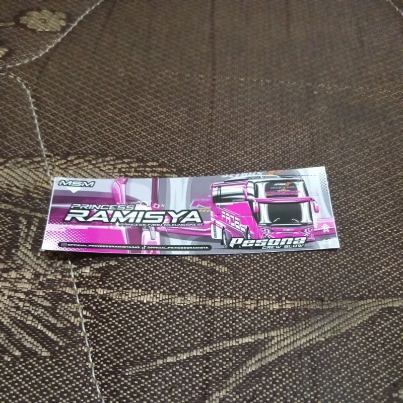 Jual stiker bus asli ramisya | Shopee Indonesia