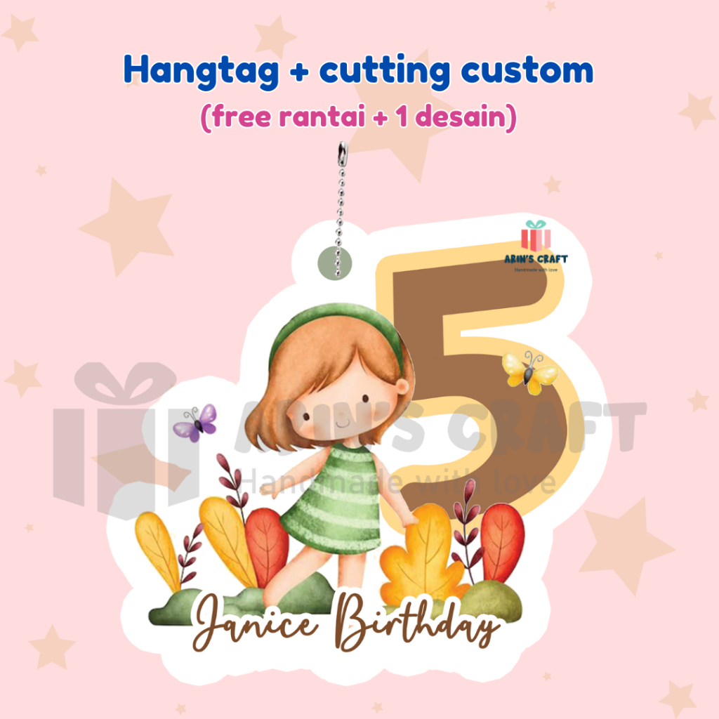 Jual Hangtag Birthday / HangTag Sovenir / Hampers Tag Ulang Tahun ...
