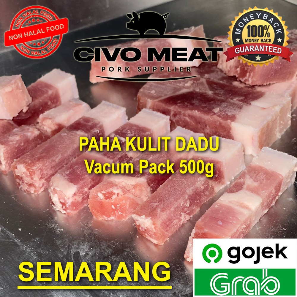 Jual Paha Kulit Babi Potong Dadu 500g. | Shopee Indonesia