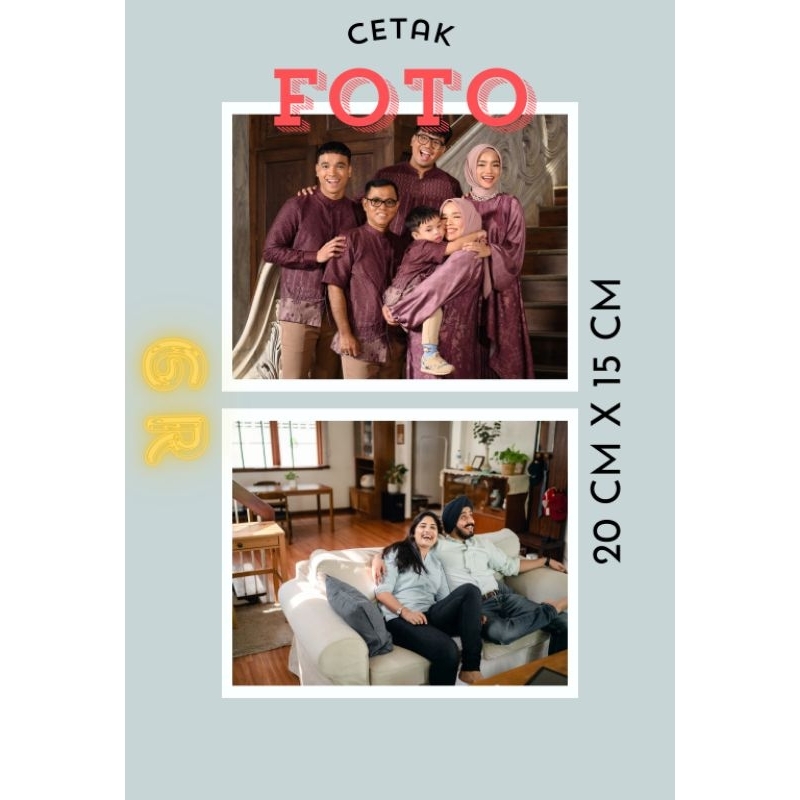 Jual Cetak/Cuci Foto ukuran 20 X 15 cm (6R) | Shopee Indonesia