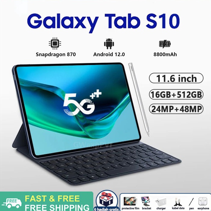 Jual Barang baru Bisa CODTablet PC Baru Galaxy Tab S1 16GB 512GB Tablet ...
