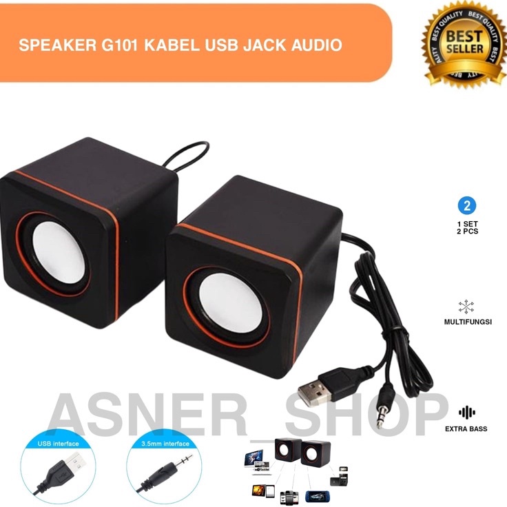 Jual Produk Terbaik Speaker G11 Meja Kabel USB Jack Audio Music Box ...