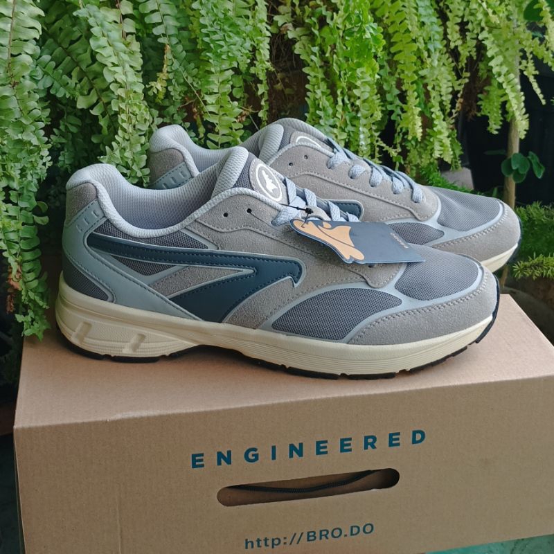 Jual BRODO - Sepatu Ace Nova Grey Series Sneakers Original 100% Casual ...