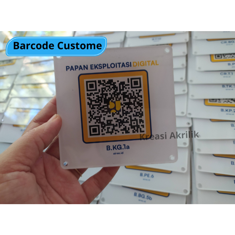 Jual Barcode QR Code, Qris Barcode Akrilik Custom, Papan Barcode ...