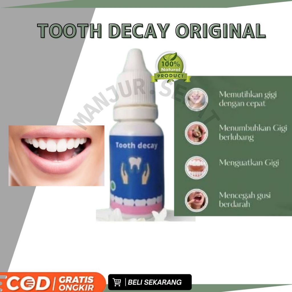 Jual TOOTH DECAY OBAT PENUMBUH GIGI BOLONG/BERLUBANG/MEREDAKAN SAKIT ...