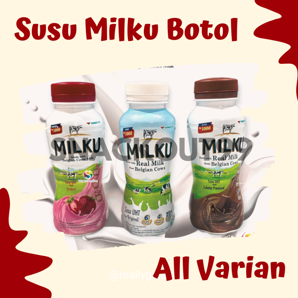 Jual Milku Susu UHT Botol All Varian 200 ml | Shopee Indonesia