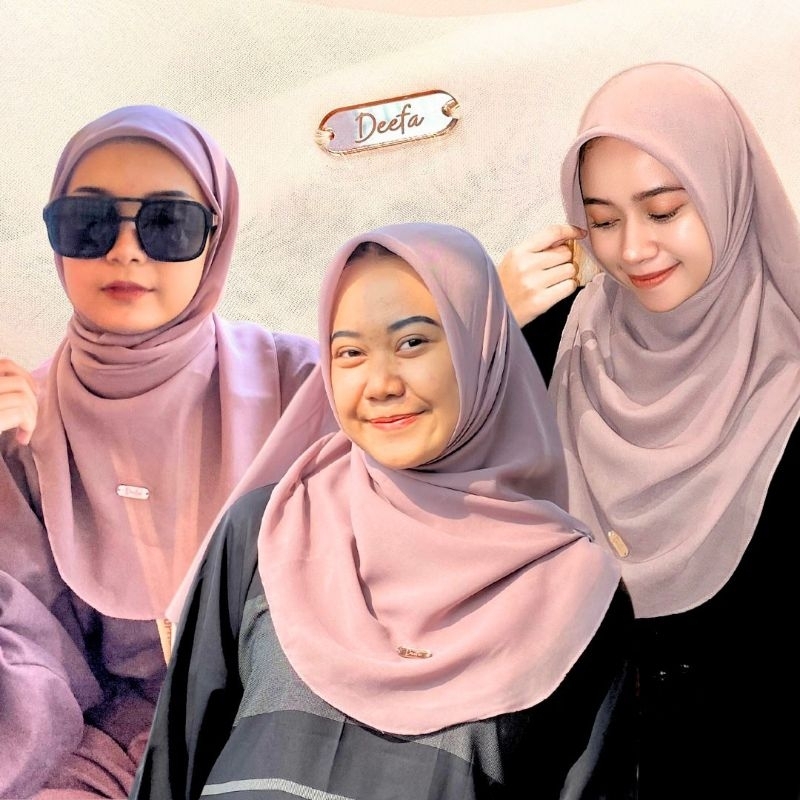 Jual Deefa Hijab | Kerudung Hijab Segiempat Oval Malaysia Pollycotton l ...
