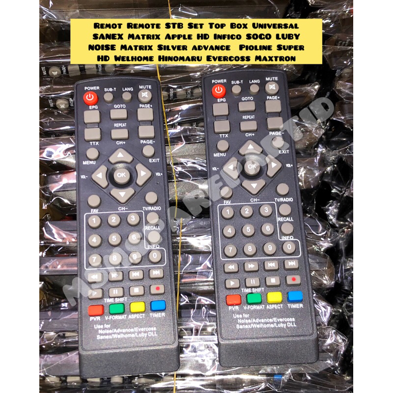 Jual Remot Remote STB Set Top Box Universal SANEX Matrix Apple HD ...