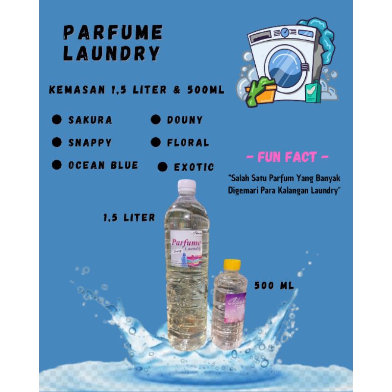 Jual Parfume Laundry Kemasan Botol 1,5 Liter & 500 ML Wangi Berbagai ...