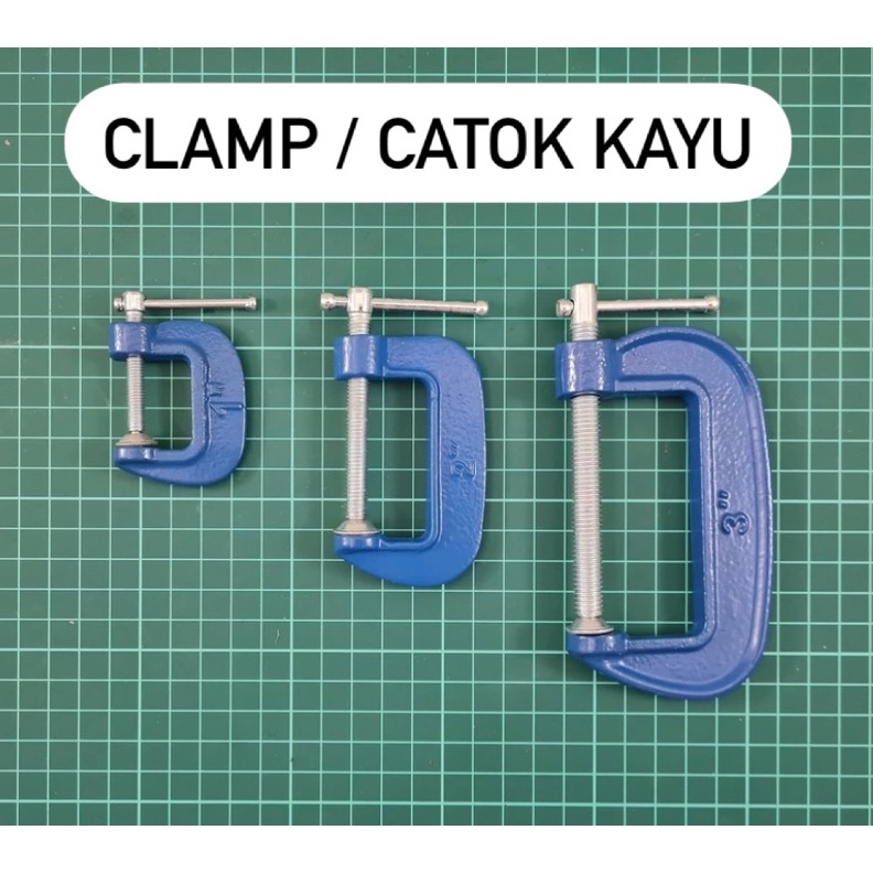 Jual Catok Clamp C 1" 2" 3" 4" 5" Inch Klem Ragum Penjepit Kayu Besi ...