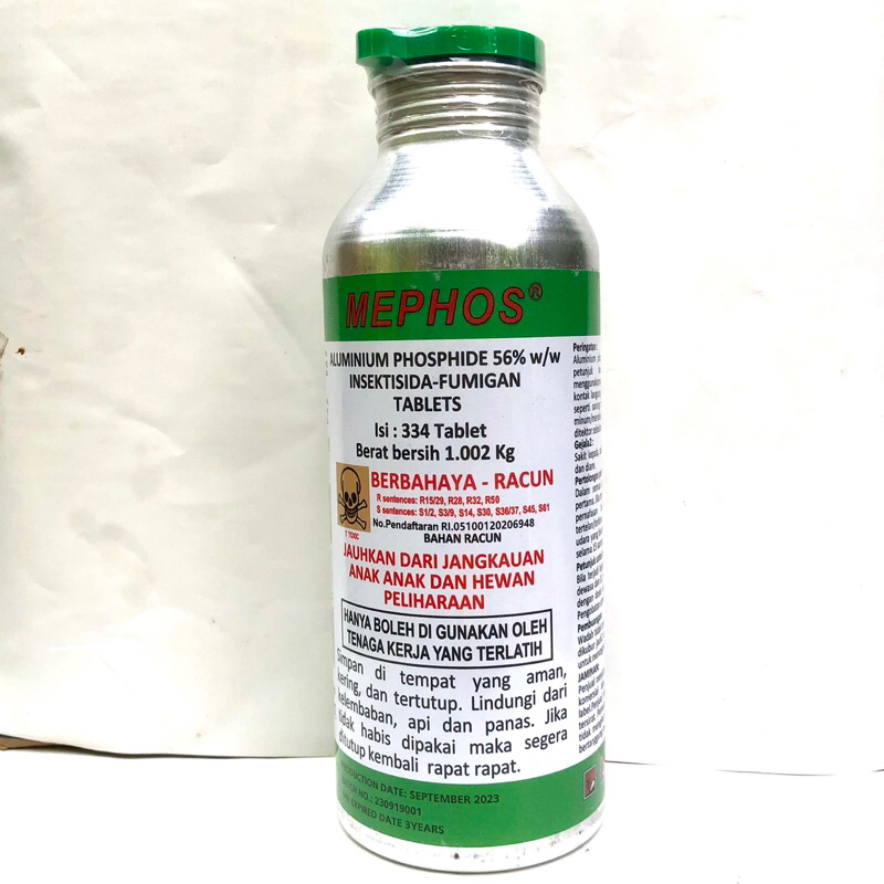 Jual Mephos tablet obat fumigasi kutu pertanian jangung, beras, dll ...