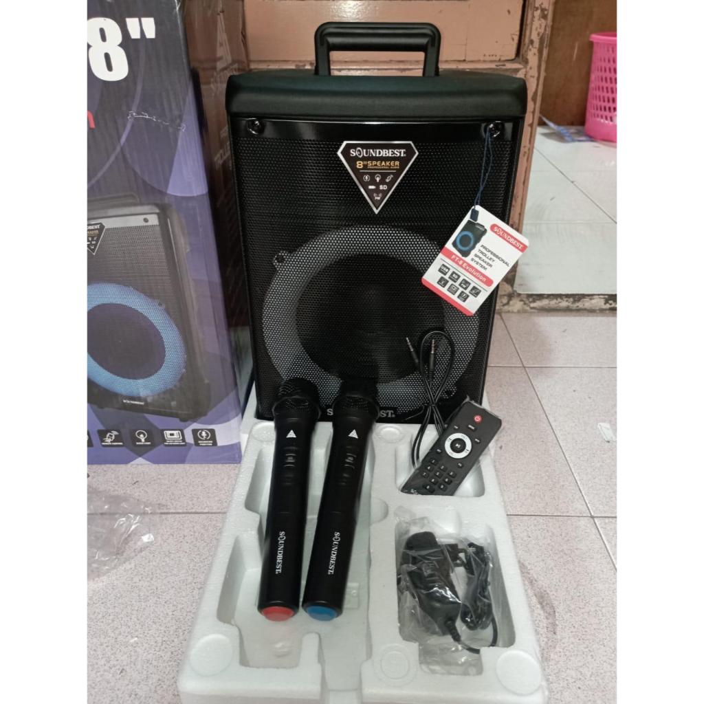 Jual Speaker Portable SOUNDBEST FT8 FT 8 FT-8 ORIGINAL 8 inch USB ...