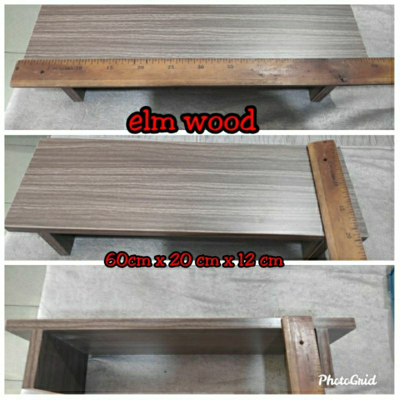 Jual meja monitor stand monitor alas monitor kayu | Shopee Indonesia