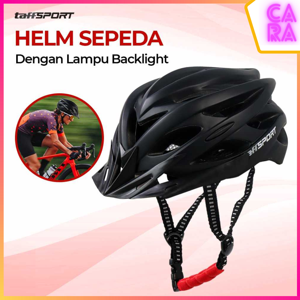 Jual Helm Sepeda MTB Balap Road Bike EPS PVC Shell Lampu Backlight ...