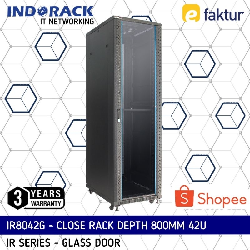 Jual IR8042G / IR8042P / IR8042D - Close Rack INDORACK 42U Depth 800mm ...