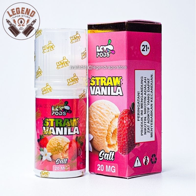 Jual SALT NIC - LIQUID LCV PODS Strawberry Vanilla 30ML 20MG AUTHENTIC ...