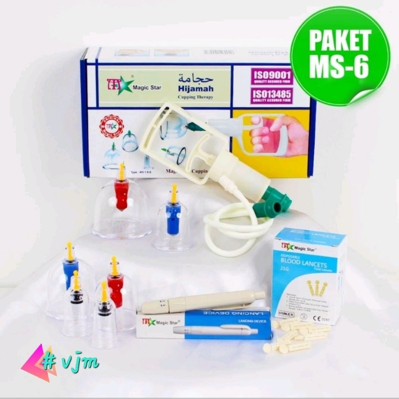 Jual Paket Murah kop pen dan jarum/Alat Bekam 1x6 Magic star Original | Shopee Indonesia