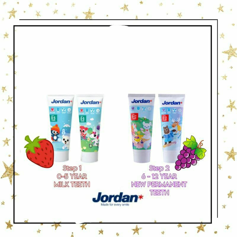 Jual JORDAN Pasta Gigi Anak Step 1 dan 2 Pasta Gigi Natural Anak ...