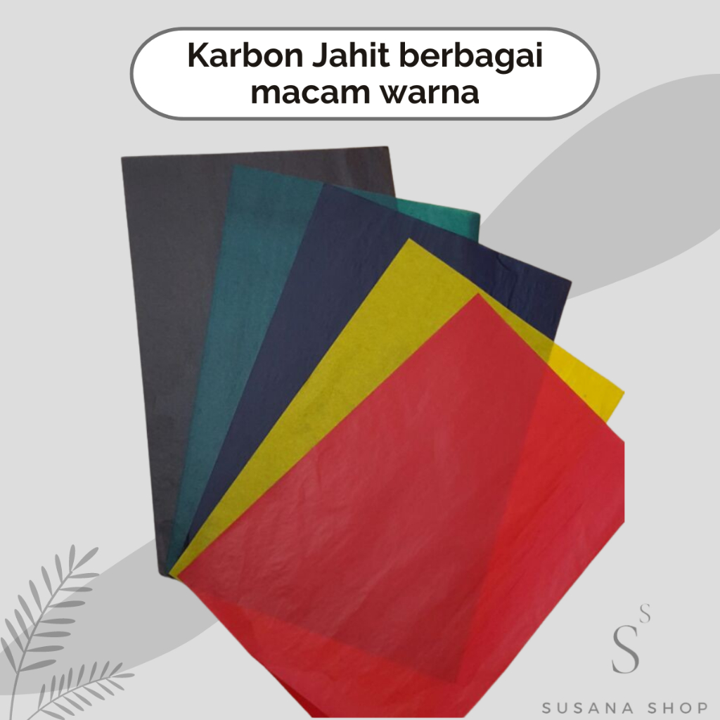Jual Kertas Karbon Jahit berbagai Warna per lembar 21.5 x 33 cm / Copy ...