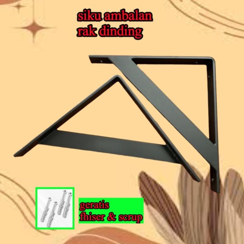 Jual Besi siku penahan rak dinding kayu kuat | Shopee Indonesia