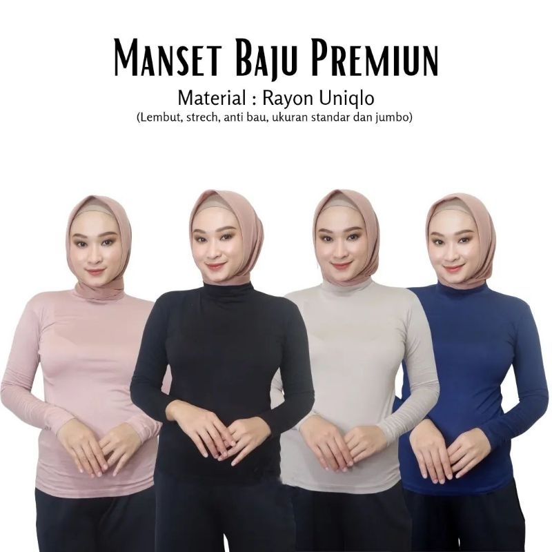 Jual Manset Badan Premium Turtle Neck Manset Baju Uniqlo Manset Kaos ...