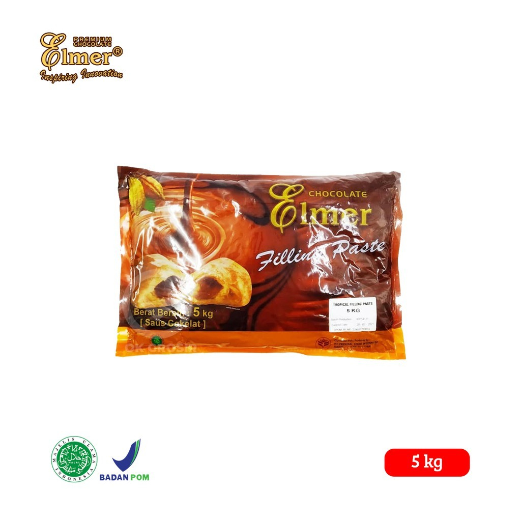 Jual Elmer Choco Filling Tropical bag 5kg (Isian roti cokelat) | Shopee ...