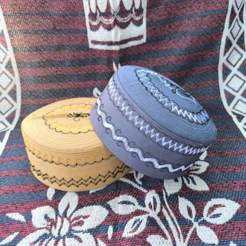 Jual Peci Thailand PUTIH kaku bordiran tinggi 8 cm songkok putih kopiah ...