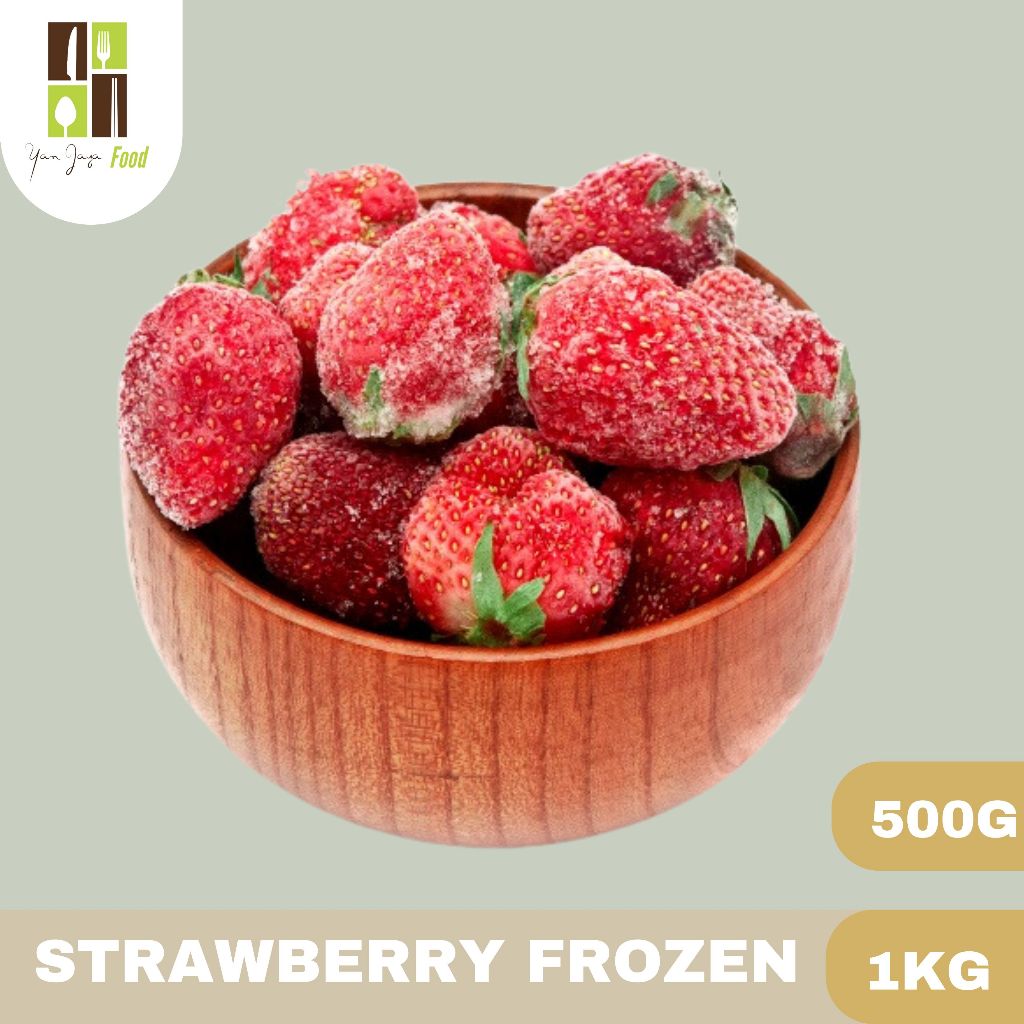 Jual Strawberry Frozen / Strawberi Beku / Strawberry IQF Frozen Kemasan 500g [ Re-pack ] / 1KG ...
