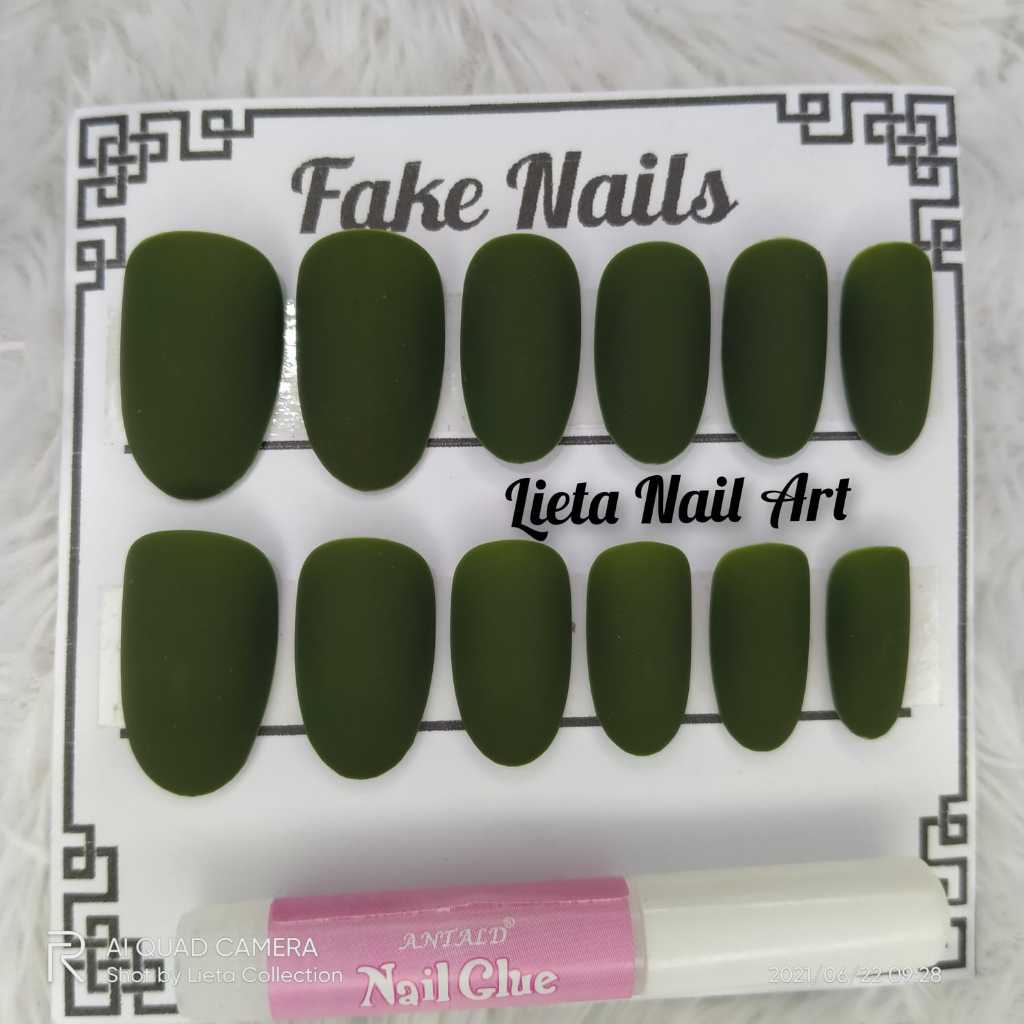 Jual nailart motif polos hijau botol | Shopee Indonesia
