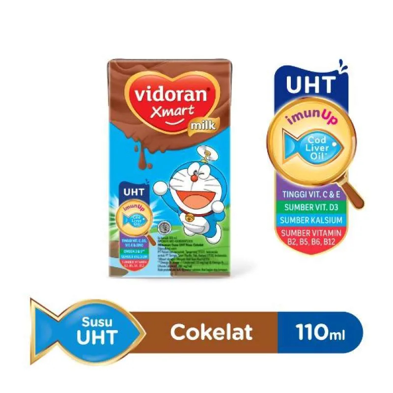 Jual Vidoran Xmart Kids Susu UHT Cokelat 110 ml | Shopee Indonesia