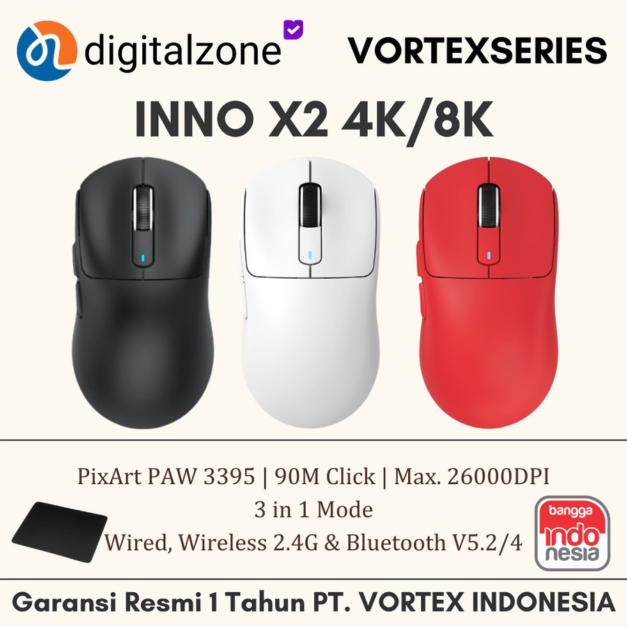 Jual Vortex INNO X2 4K/8K Vortexseries INNO X2 4K/8K Gaming Mouse ...